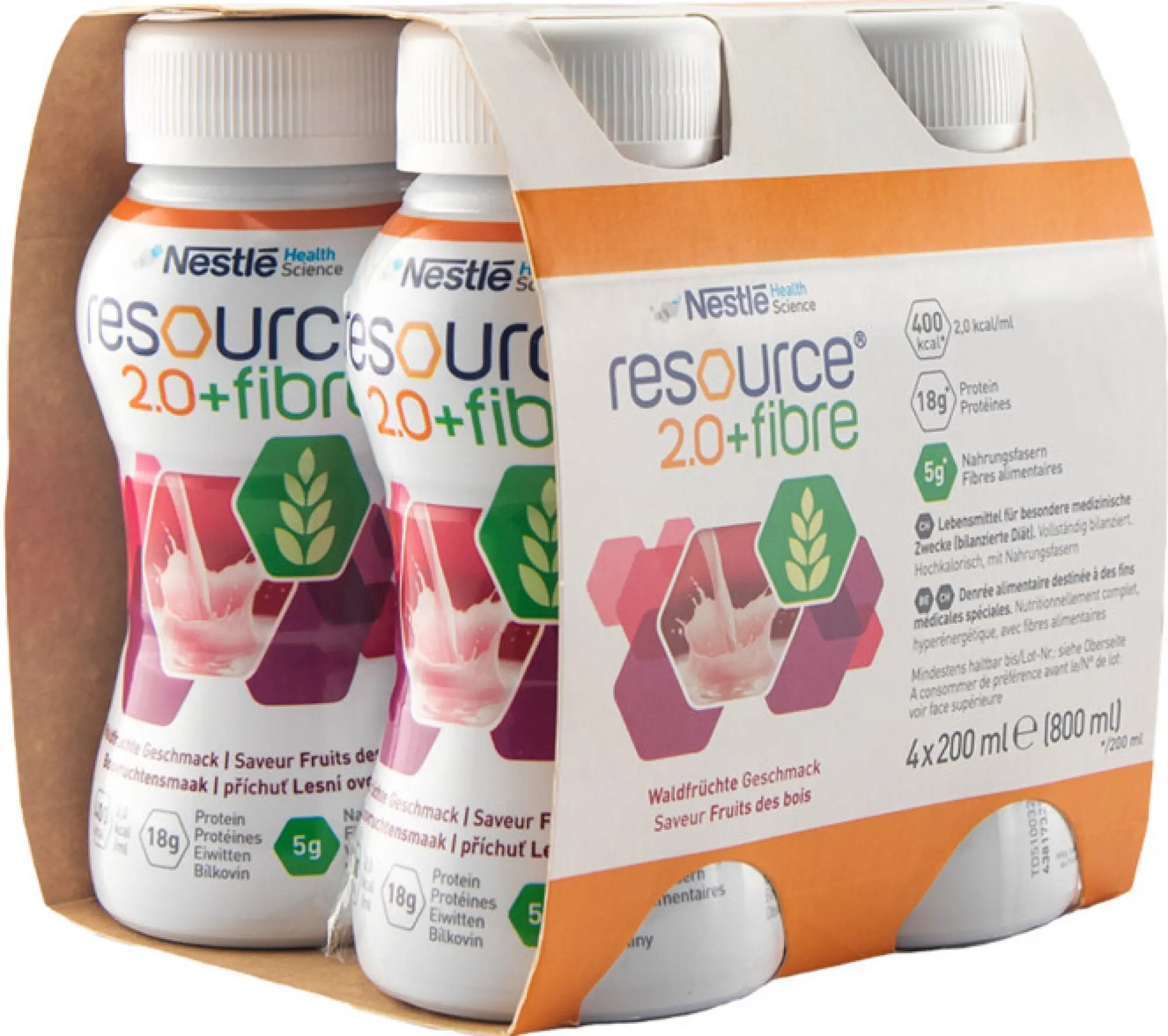 Resource 2.0kcal Fibre příchuť lesní plody 4 x 200 ml | Alphega.cz